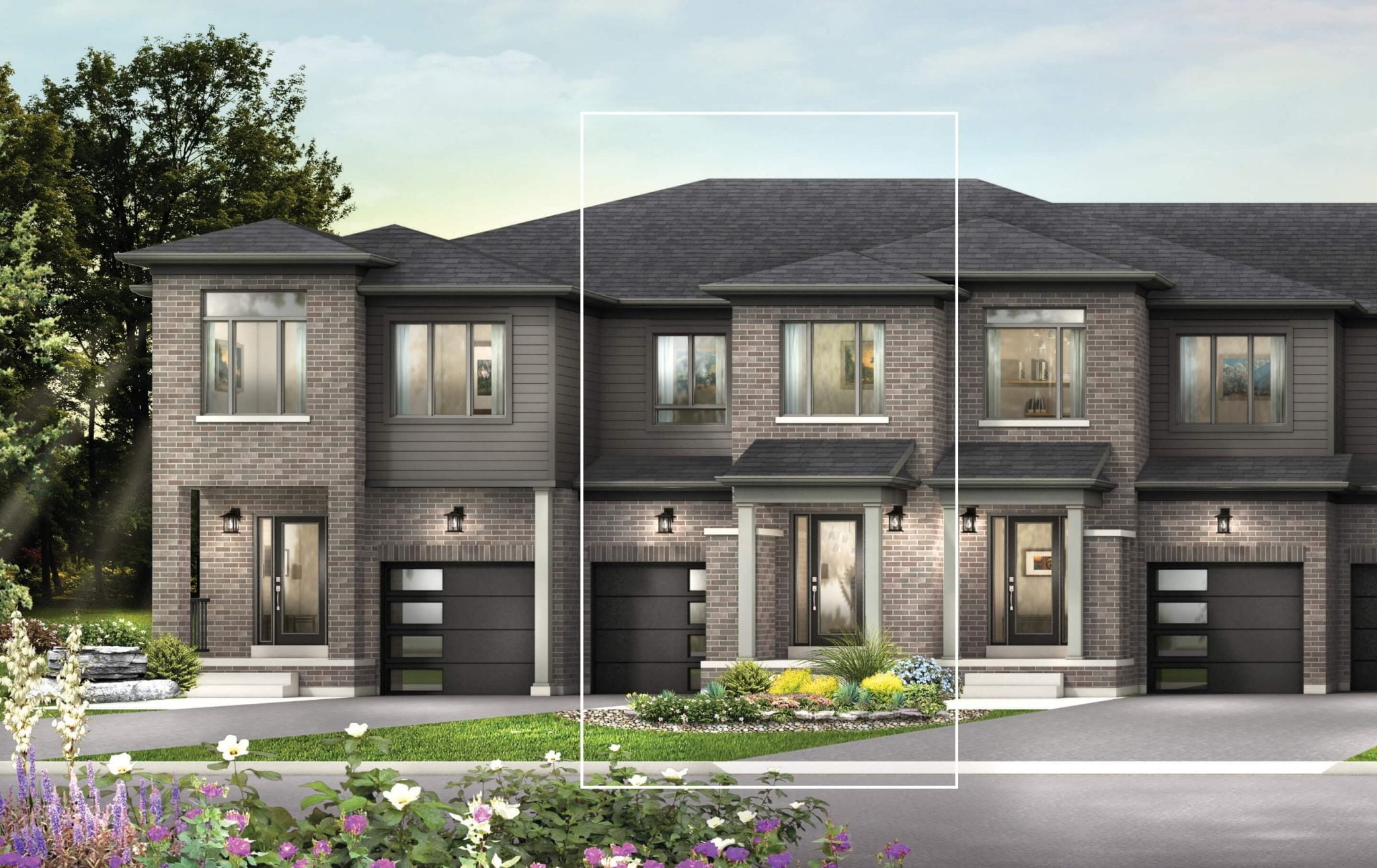 Sunburst Model: 3-Bedroom Townhome with Large Kitchen – Bradley Homes
